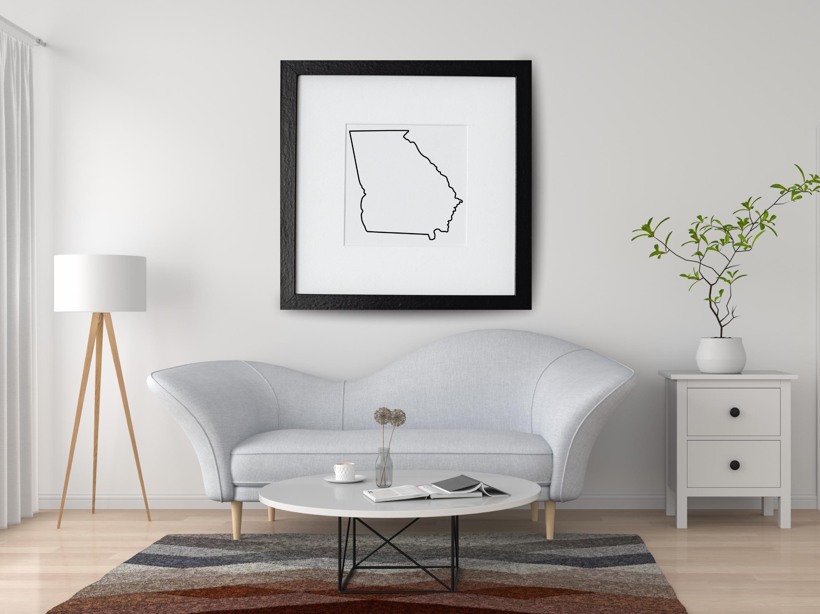 Georgia Outline SVG Files | Georgia Cut Files | Georgia Outline PNG ...