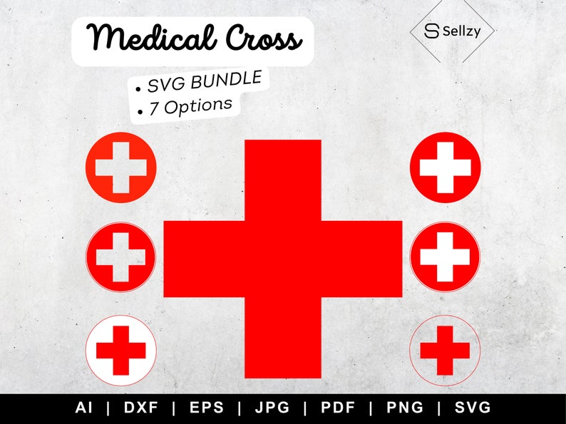 Medical Cross SVG Bundle | Red Cross Nurse Clipart | Healthcare SVG ...
