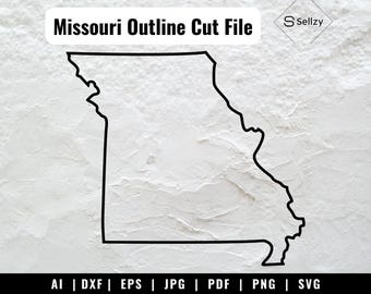 Missouri Outline SVG Files | Missouri Silhouette SVG Files | Missouri ...