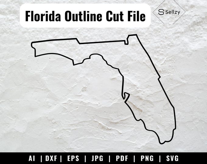 Florida Outline SVG Files, Florida Cut Files, United States of America ...