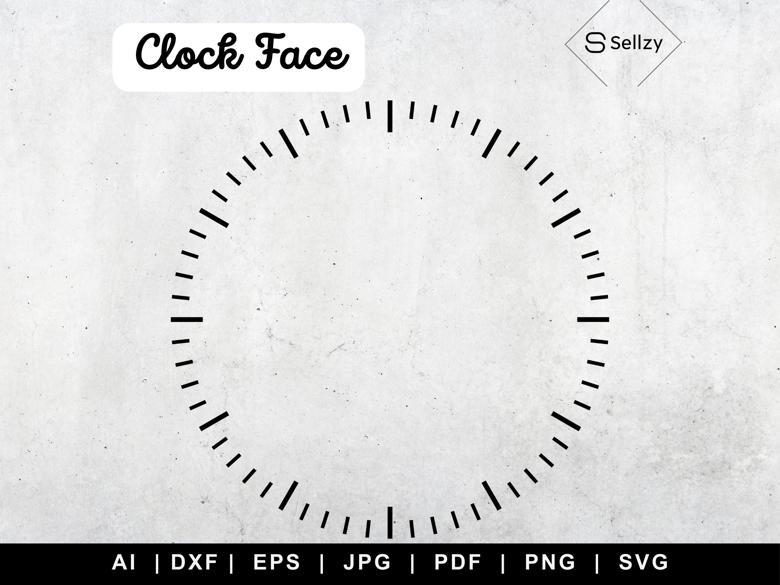 Clock Face SVG Clock Background SVG Digital Clock Faces for Crafts and ...