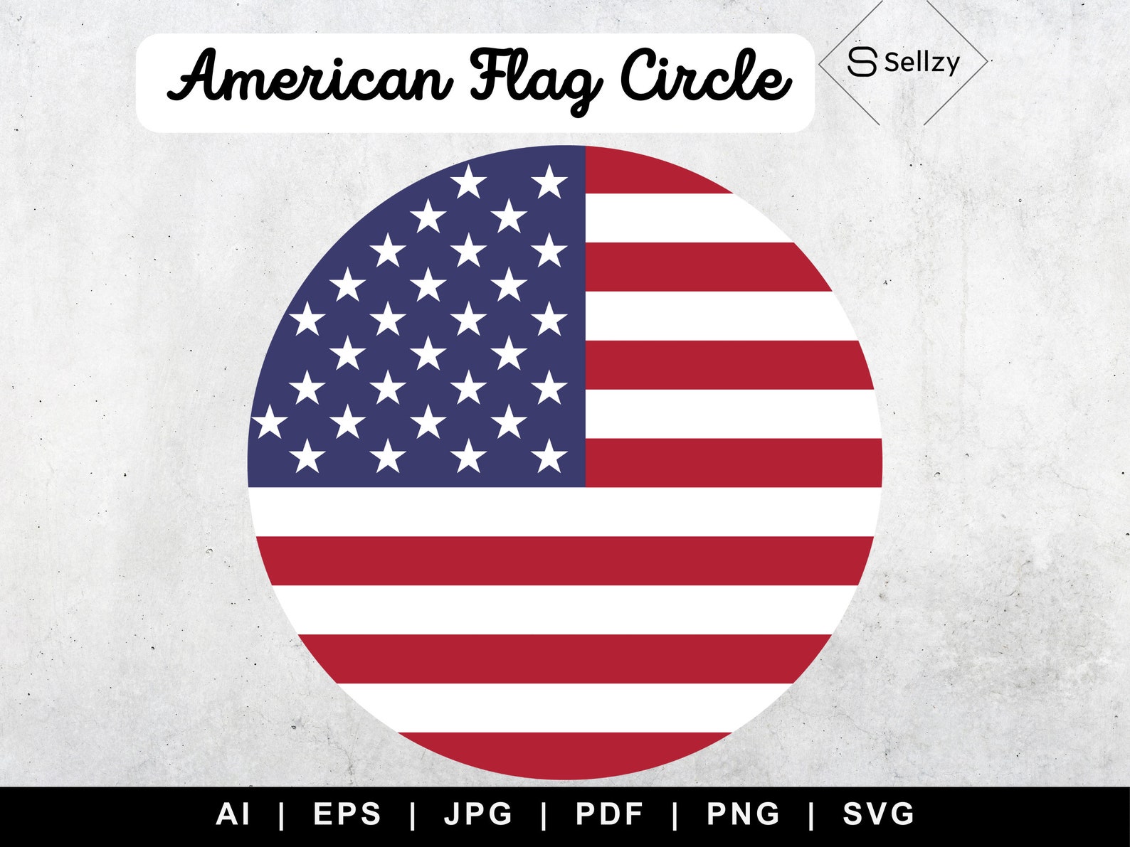 USA Flag Circle Svg | Layered Round Shape USA Flag Svg | Circle ...