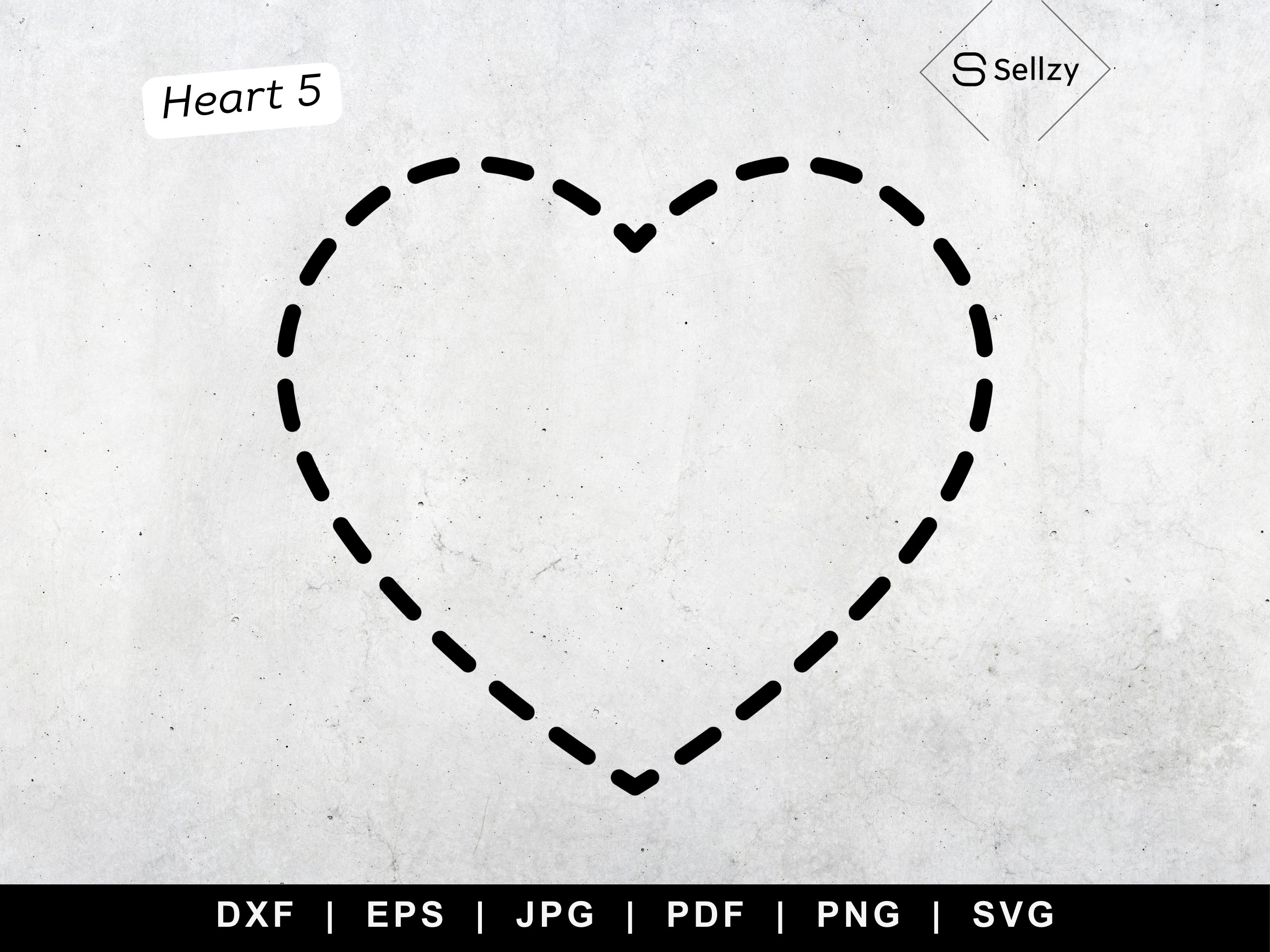 Heart Bundle SVG Heart Outline SVG Heart Clipart Love Heart Valentine's ...