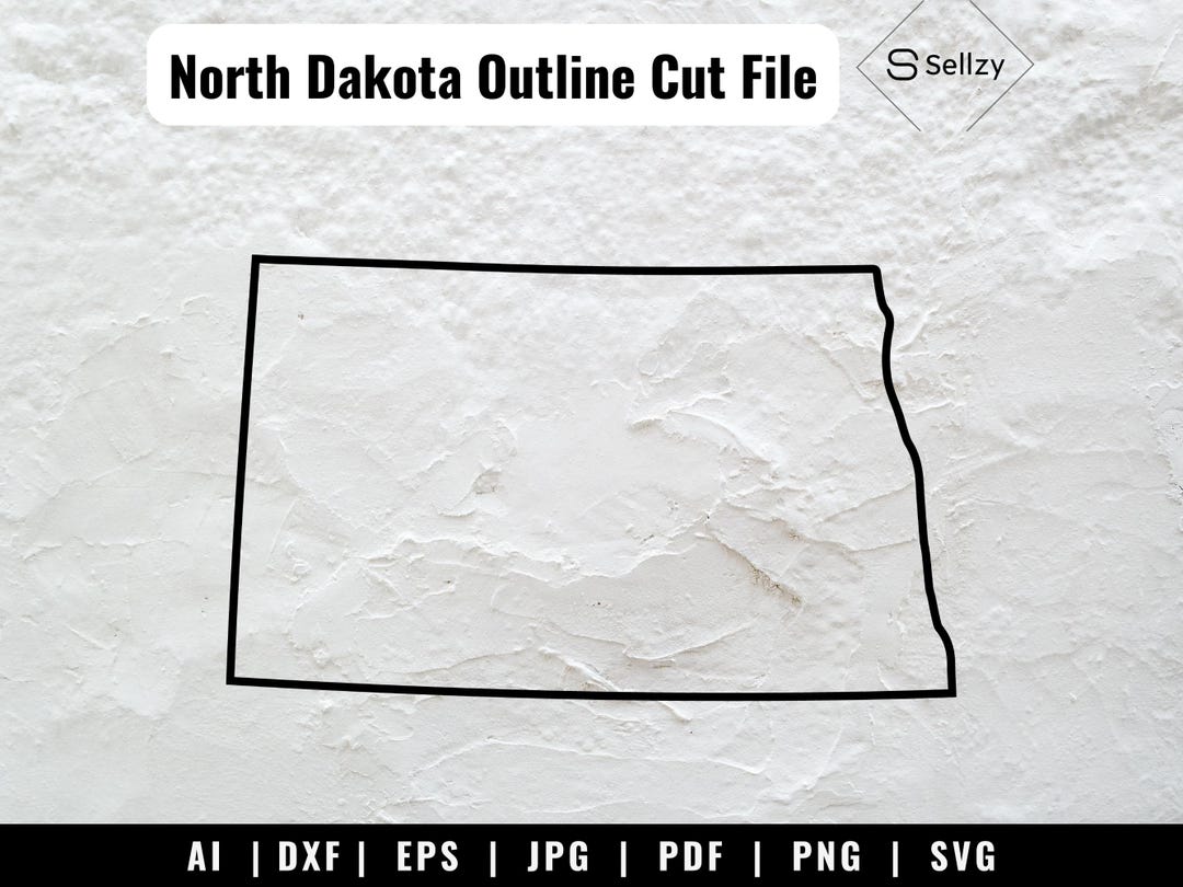 North Dakota Outline SVG Files | North Dakota Cut Files | North Dakota ...
