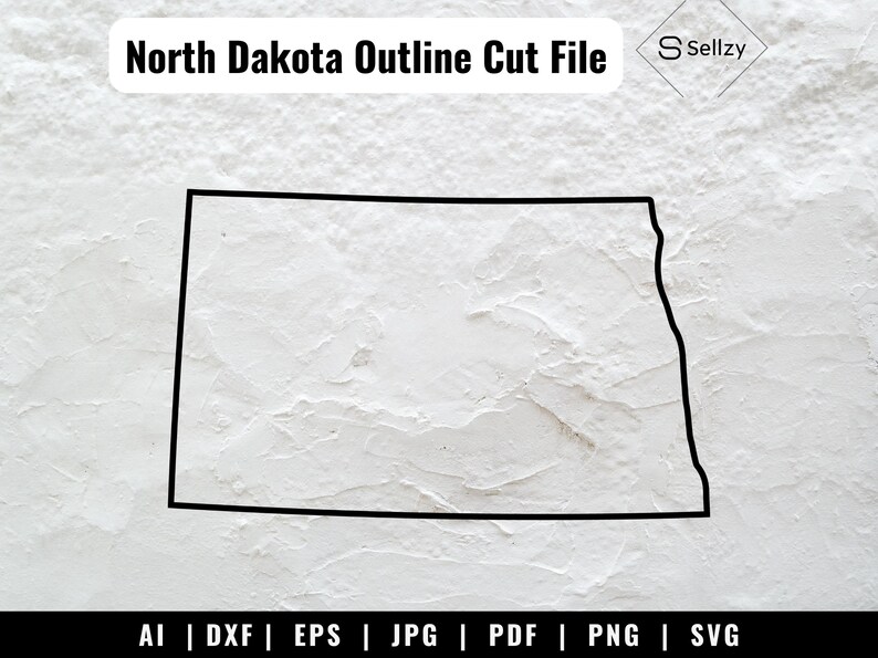 North Dakota Outline SVG Files | North Dakota Cut Files | North Dakota ...
