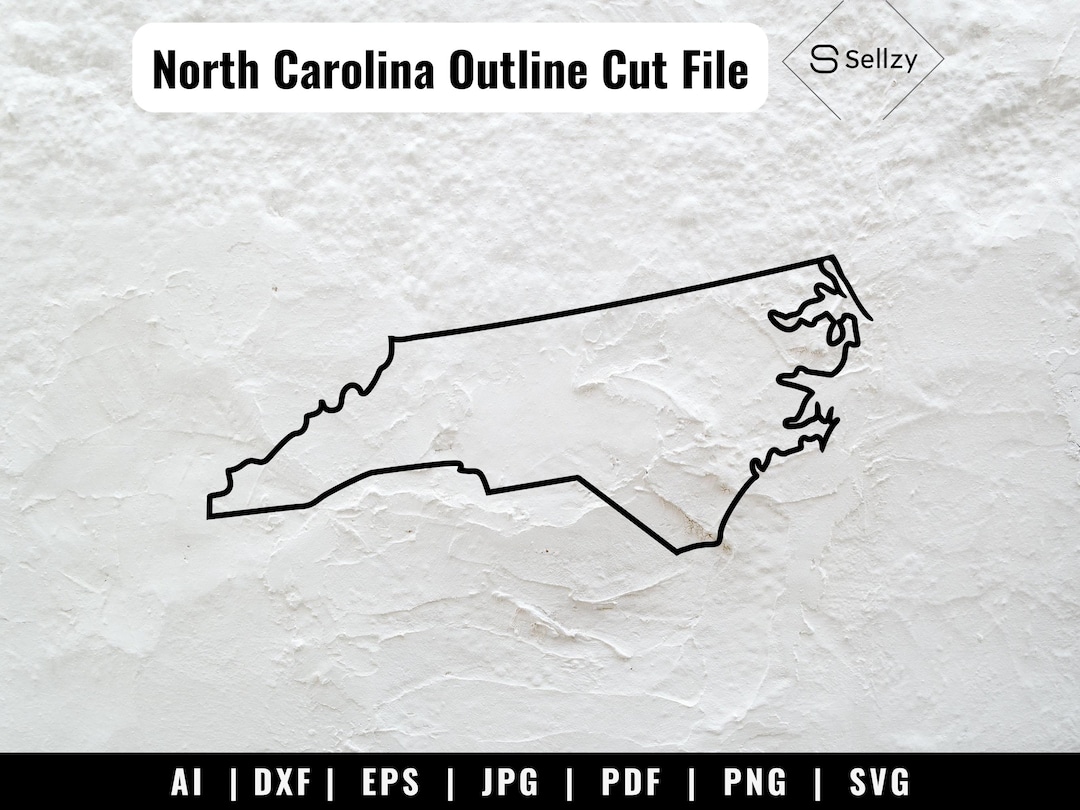 North Carolina Outline SVG Files | North Carolina Cut Files | North ...