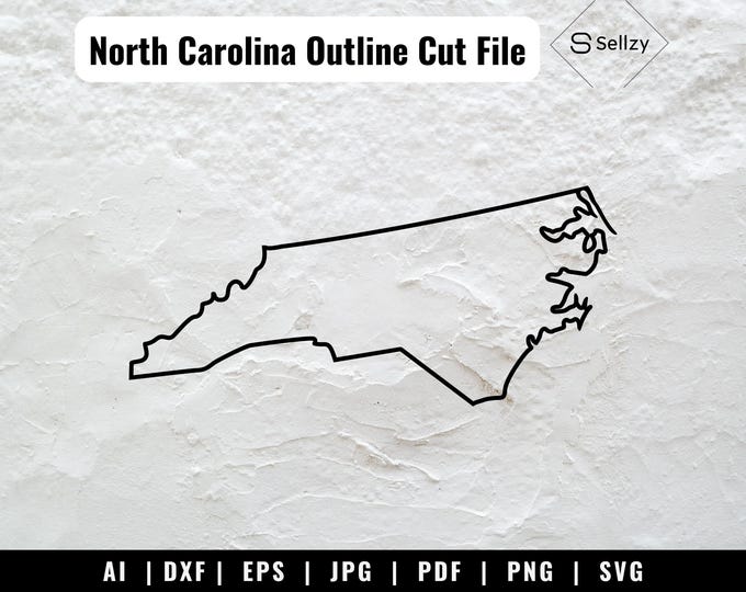 Printable North Carolina Map | Printable NC County Map | Digital ...