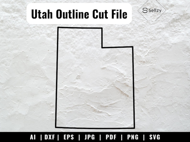 Utah Outline SVG Files | Utah Cut Files | Utah Outline PNG | Utah ...