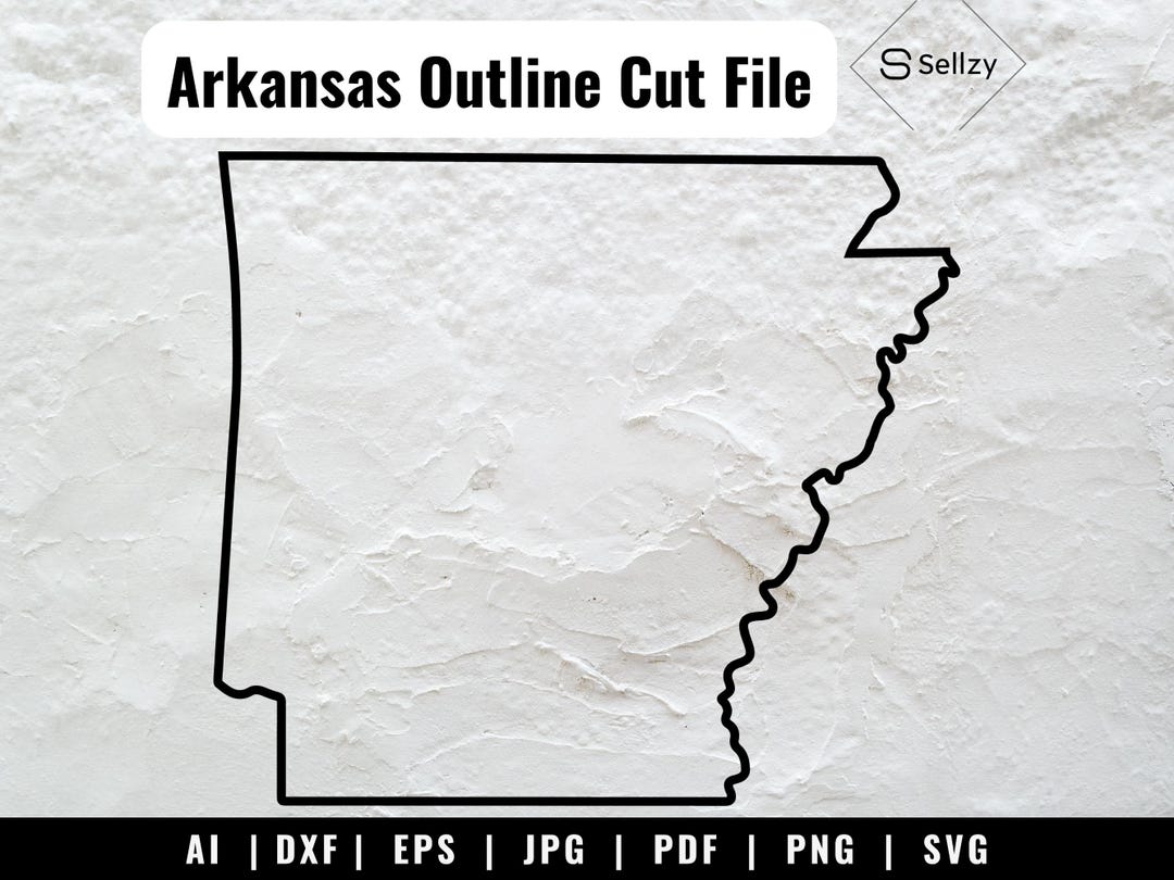 Arkansas Outline SVG Files | Arkansas Cut Files | Arkansas Outline PNG ...