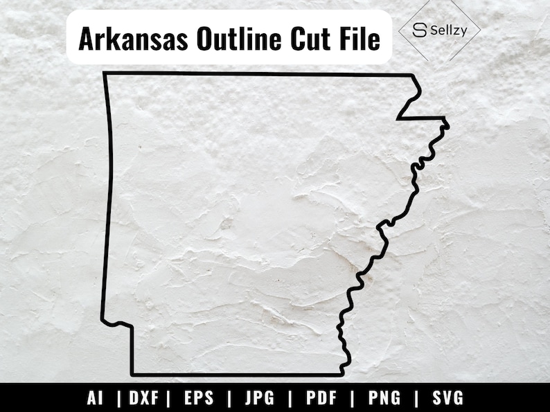 Arkansas Outline SVG Files | Arkansas Cut Files | Arkansas Outline PNG ...