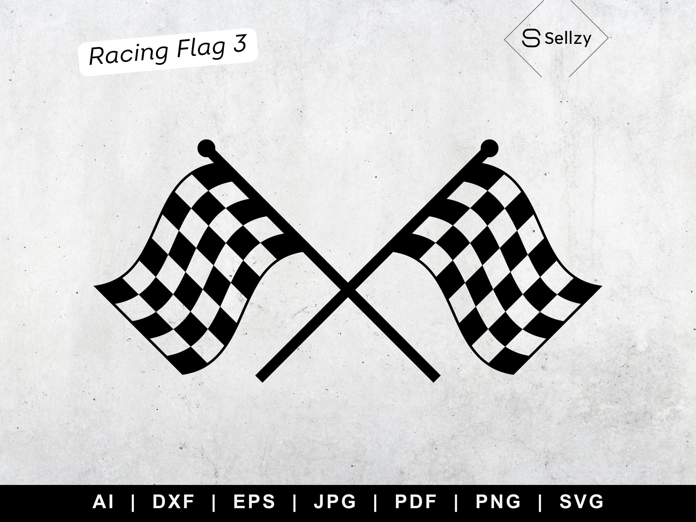 Racing Flag Bundle SVG Racing Flag Outline Racing Flag Logo Racing Flag ...