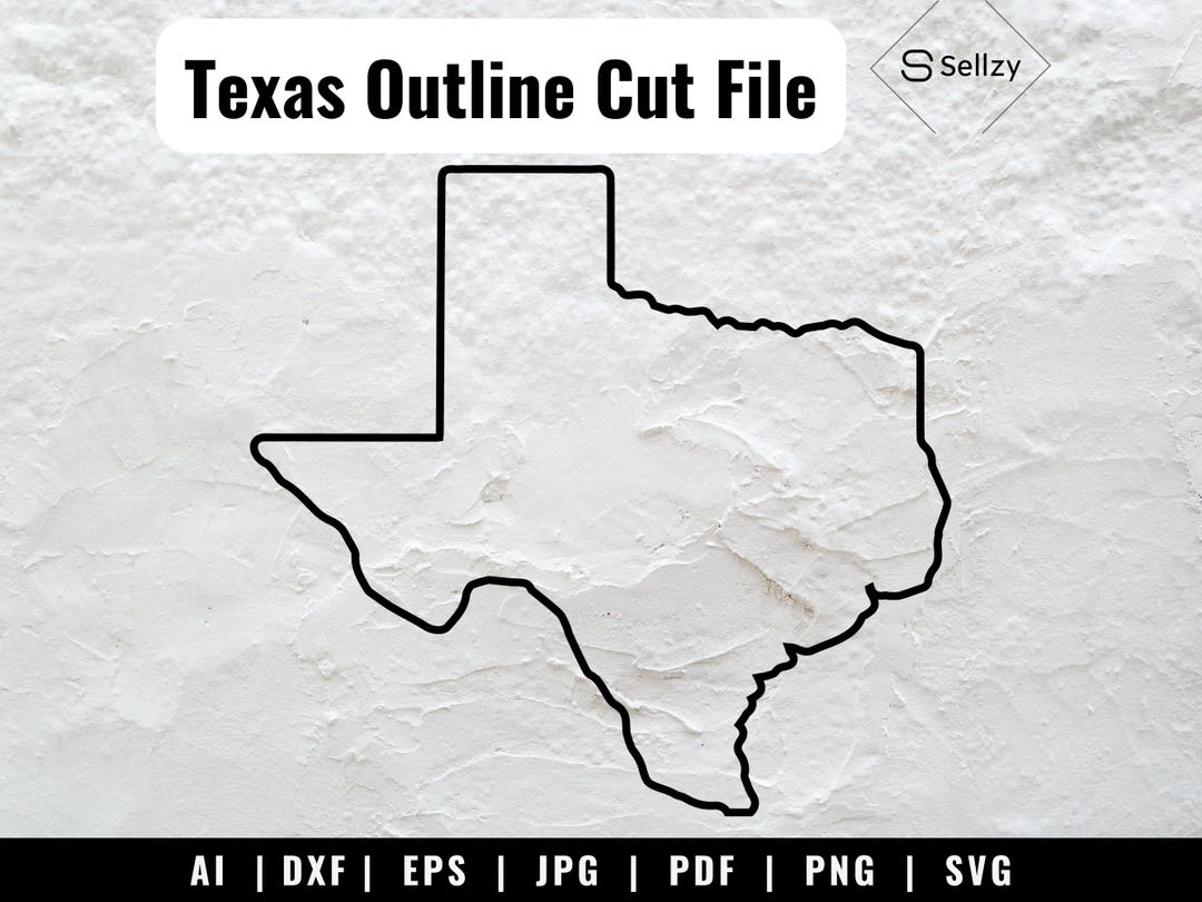 Texas Outline SVG Files | Texas Cut Files | Texas Outline PNG | Texas ...