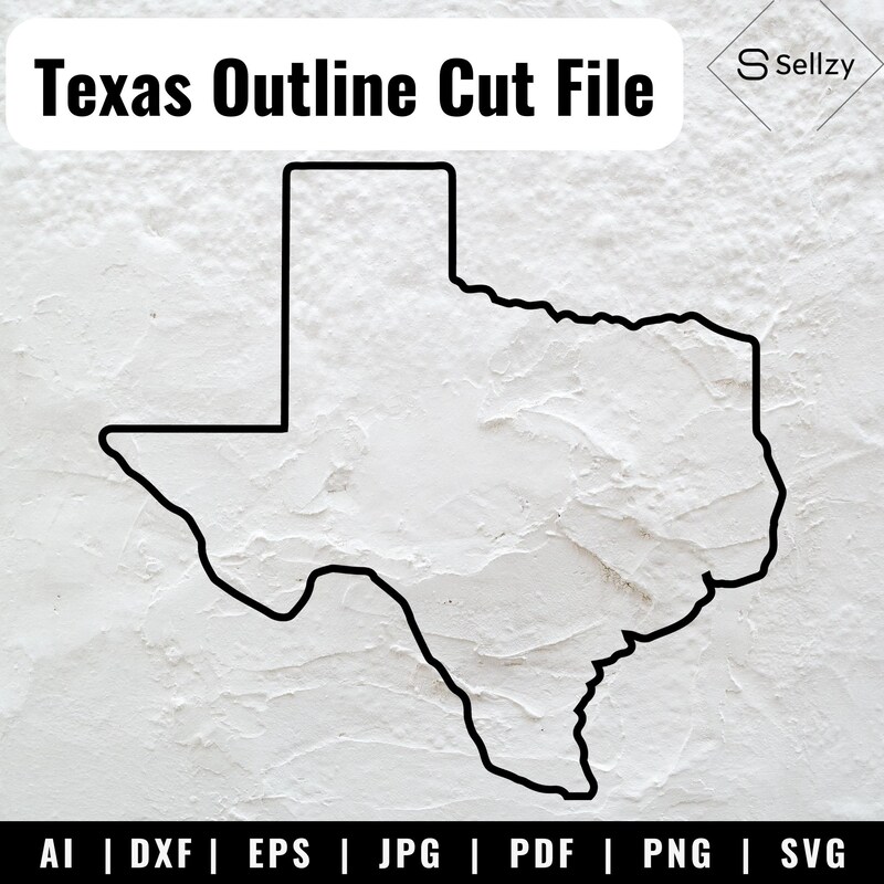 Texas Outline - Etsy