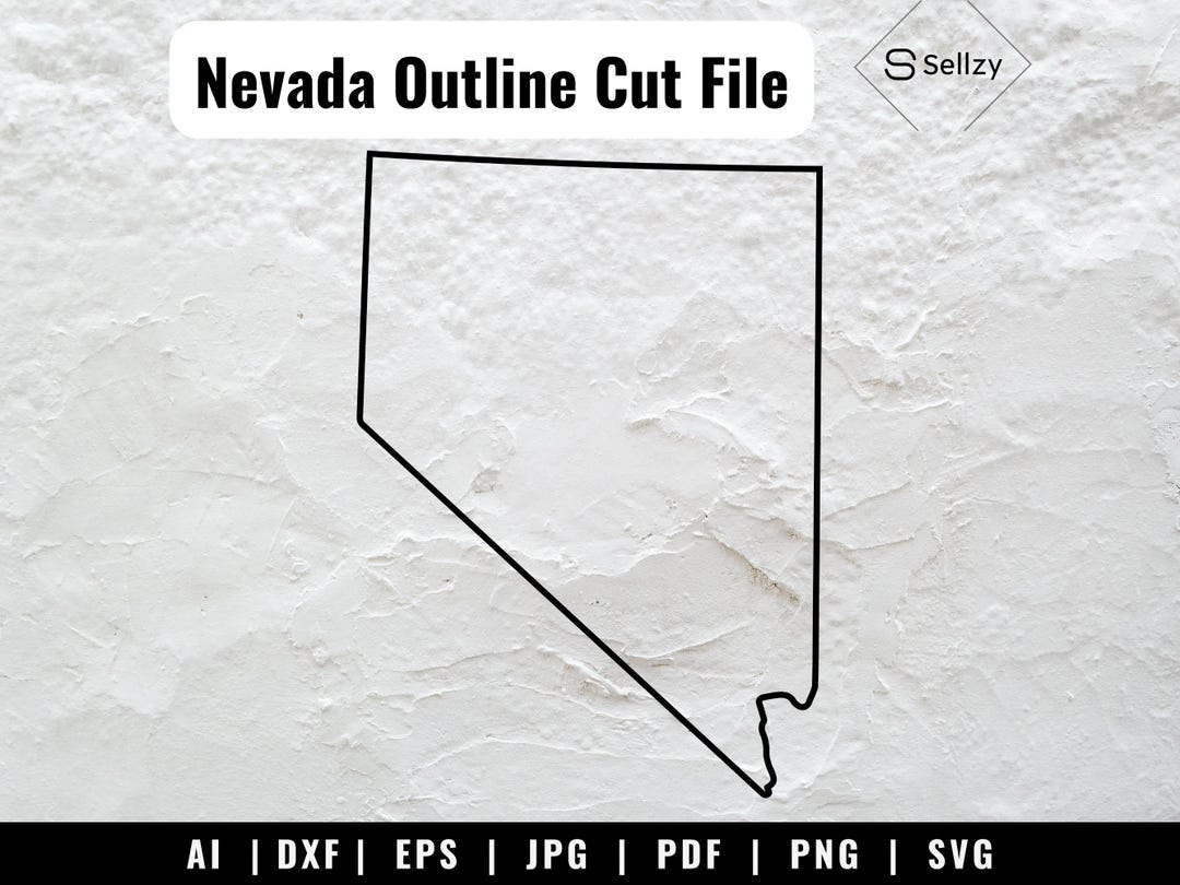 Nevada Outline SVG Files | Nevada Cut Files | Nevada Vector | USA ...