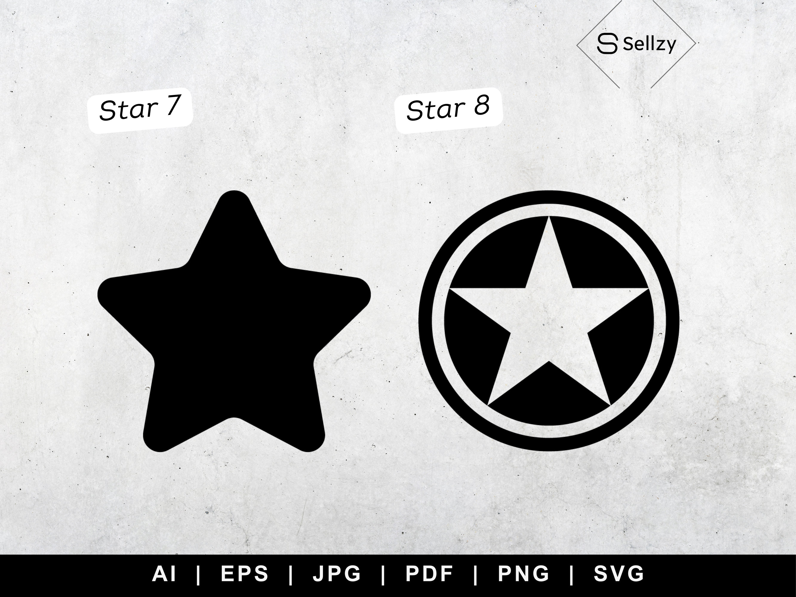 Star Bundle SVG | Star Icon SVG | Star Clipart | Star Outline SVG ...
