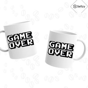Game Over Pixels | Game Over SVG | Game Over Cricut SVG | Funny Gamer ...
