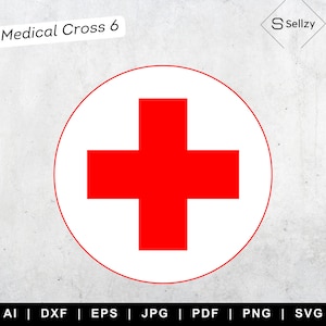 Medical Cross SVG Bundle | Red Cross Nurse Clipart | Healthcare SVG ...