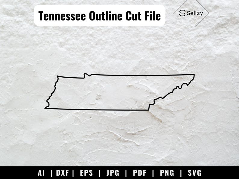 Tennessee Outline SVG Files | Tennessee Cut Files | Tennessee Outline ...