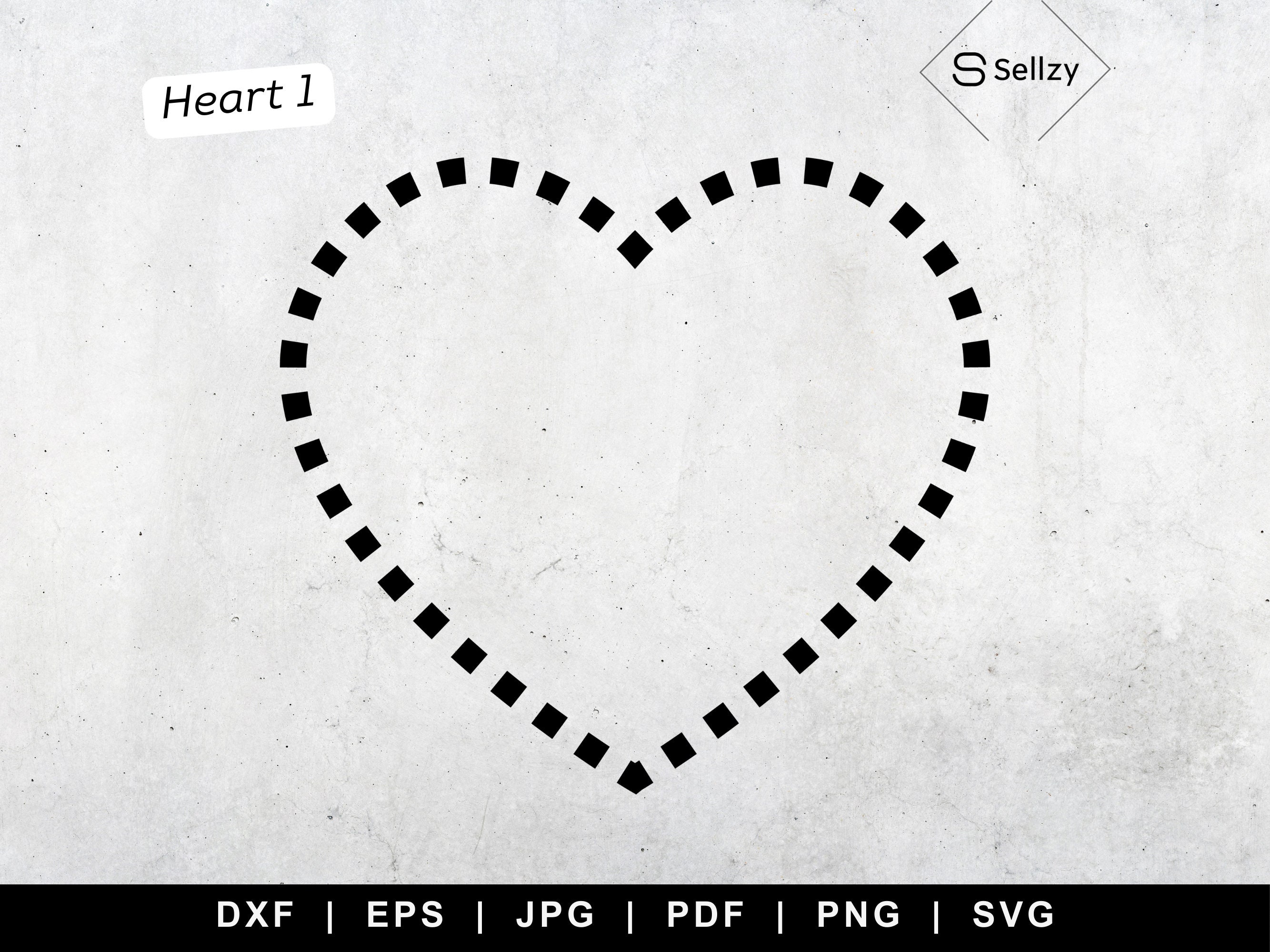 Heart Bundle SVG Heart Outline SVG Heart Clipart Love Heart Valentine's ...