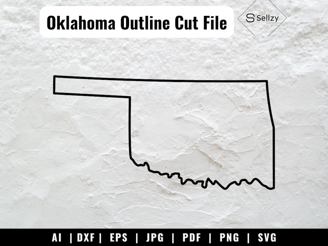 Oklahoma Outline SVG Files | Oklahoma Cut Files | Oklahoma Vector | USA ...
