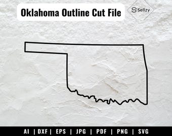 Oklahoma Outline SVG Files | Oklahoma Silhouette SVG Files | Oklahoma ...