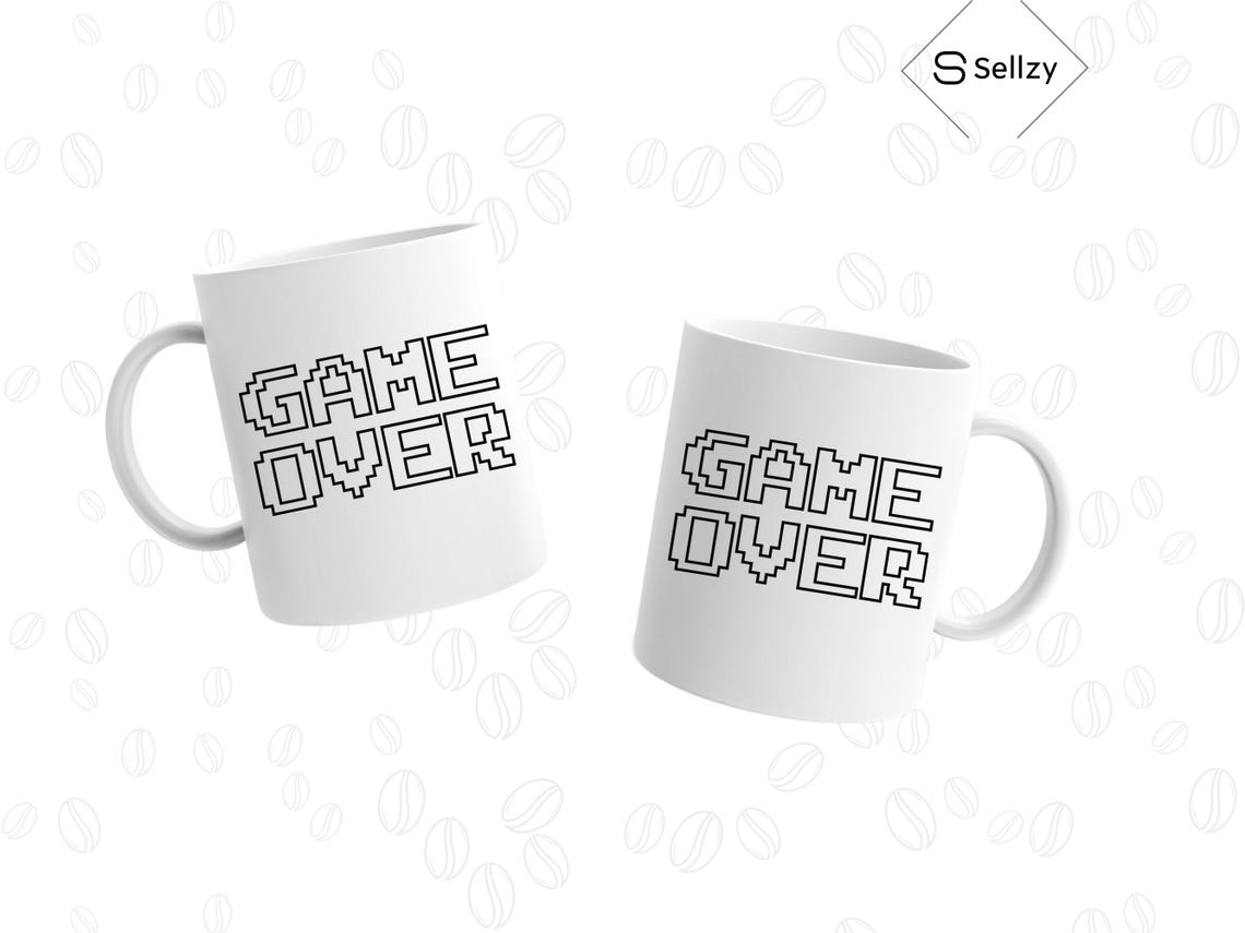 Game Over Pixels | Game Over SVG | Game Over Cricut SVG | Funny Gamer ...