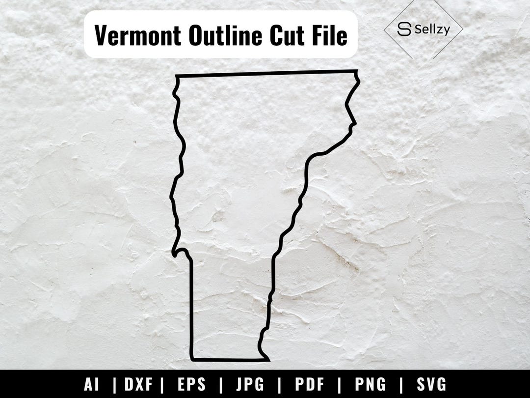 Vermont Outline SVG Files | Vermont Cut Files | Vermont Outline ...