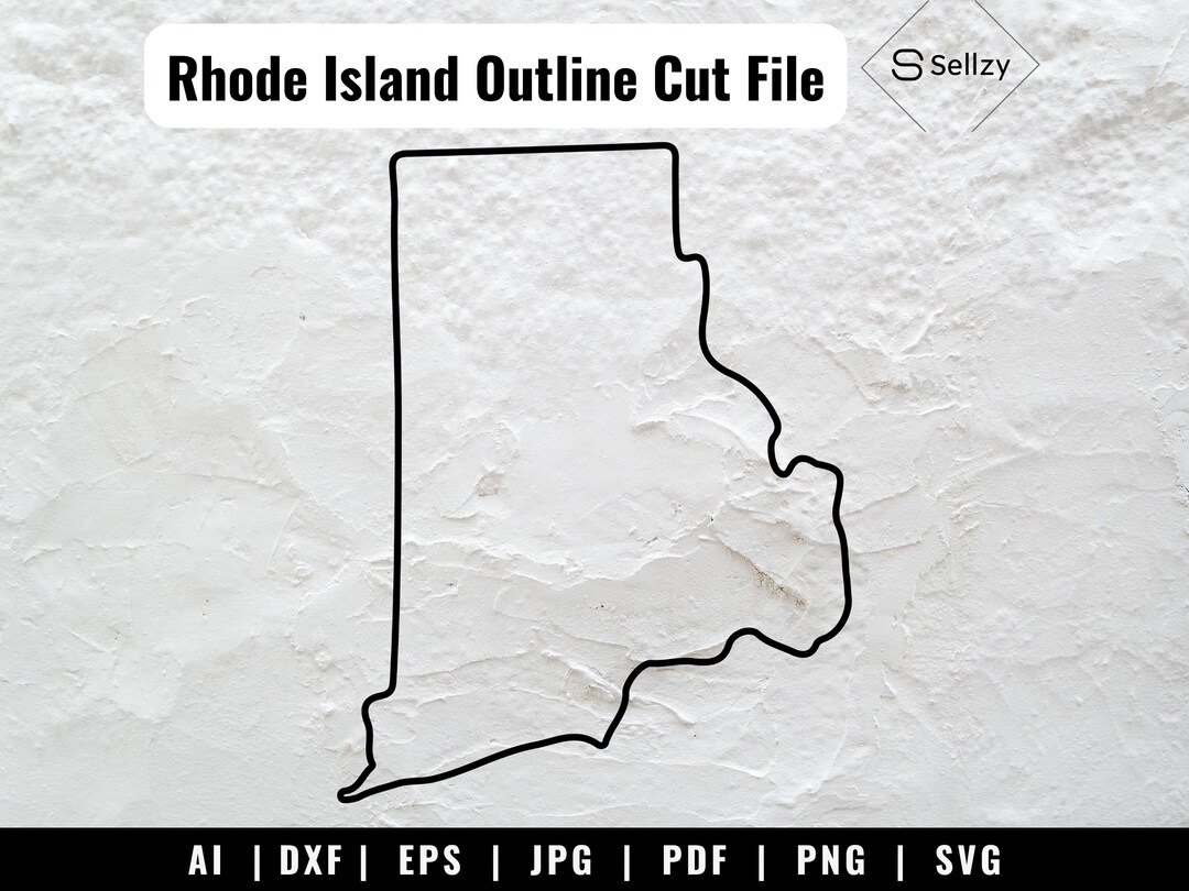 Rhode Island Outline SVG Files | Rhode Island Cut Files | Rhode Island ...