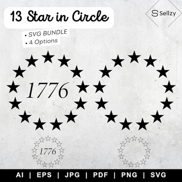 13 Stars - Etsy