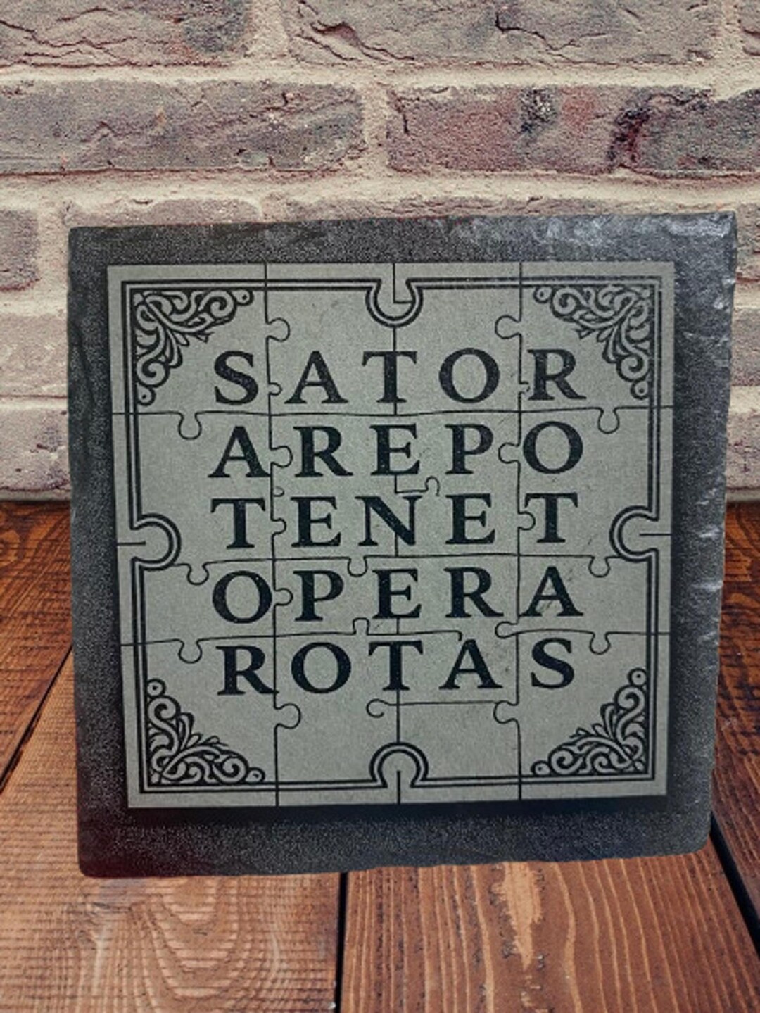 SATOR Magic Square Slate Plaque, Sator Arepo Tenet Opera Rotas in ...