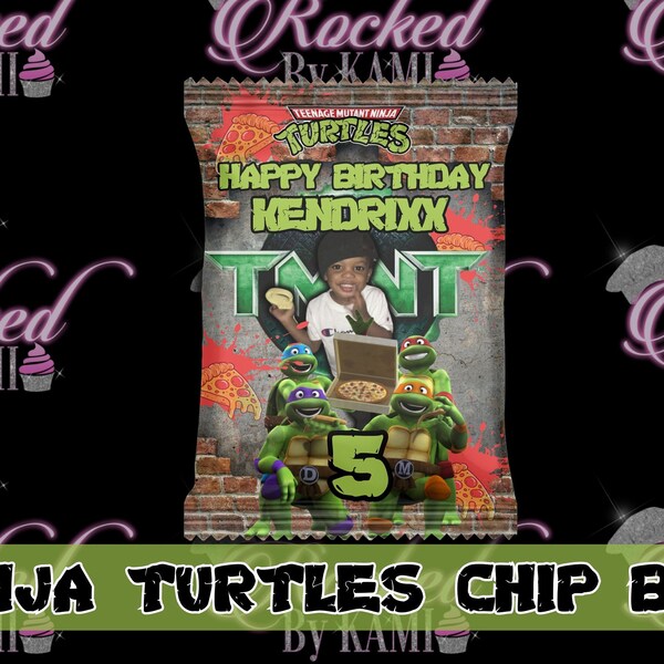Ninja Turtle Chip Bag - Etsy