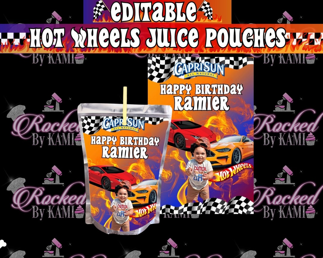 Editable Custom Capri Sun Labels - Etsy