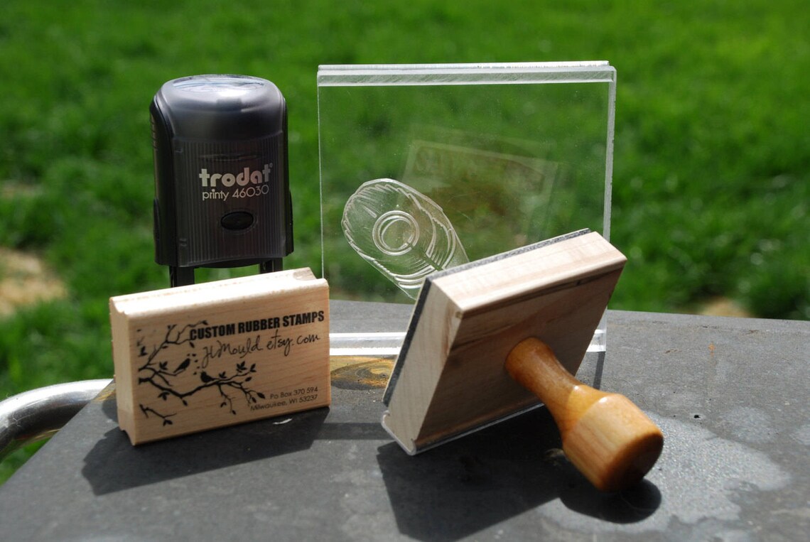 Custom Return Address Rubber Stamp Handle Personalized With - Etsy