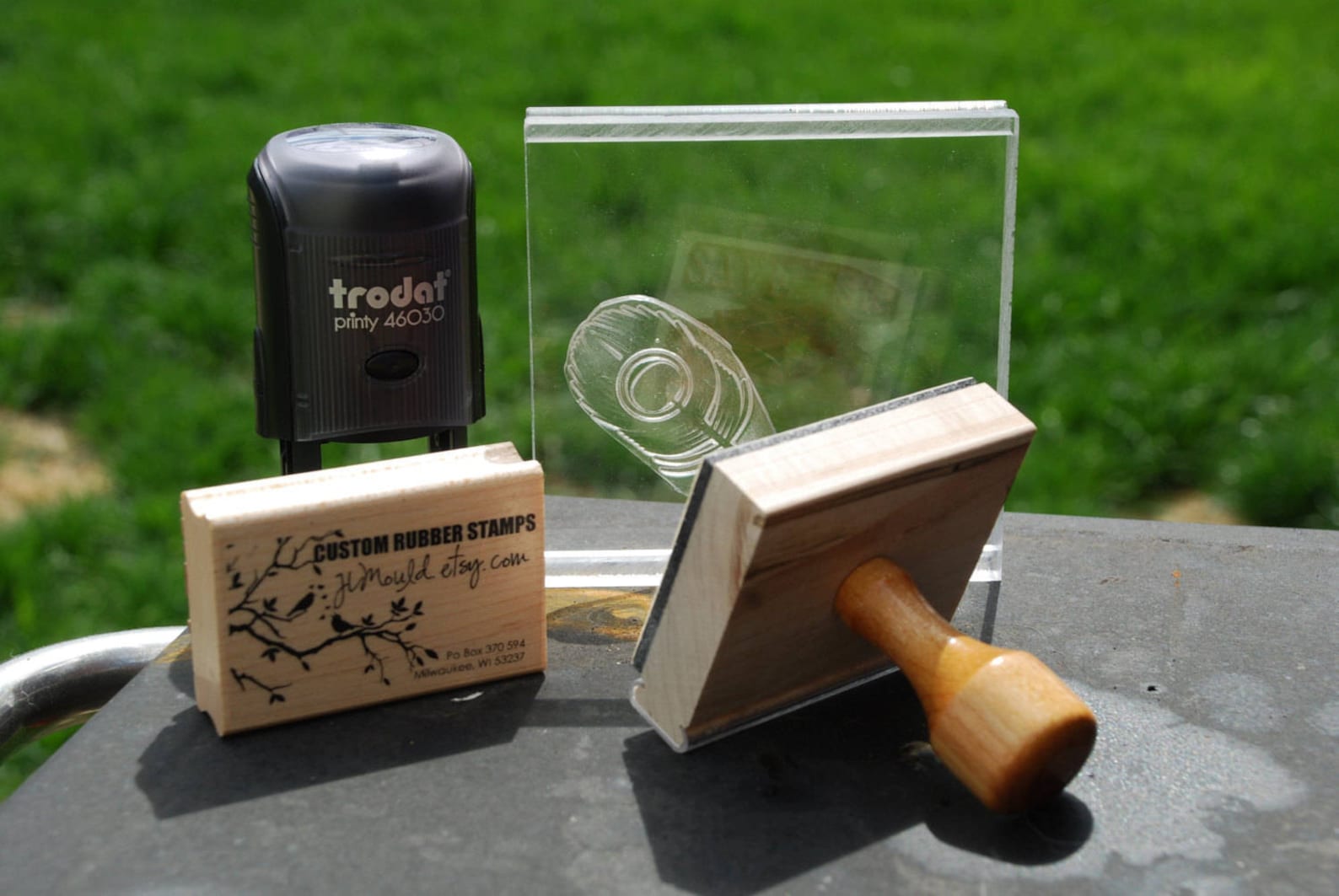 Custom Return Address Rubber Stamp Handle Personalized With - Etsy