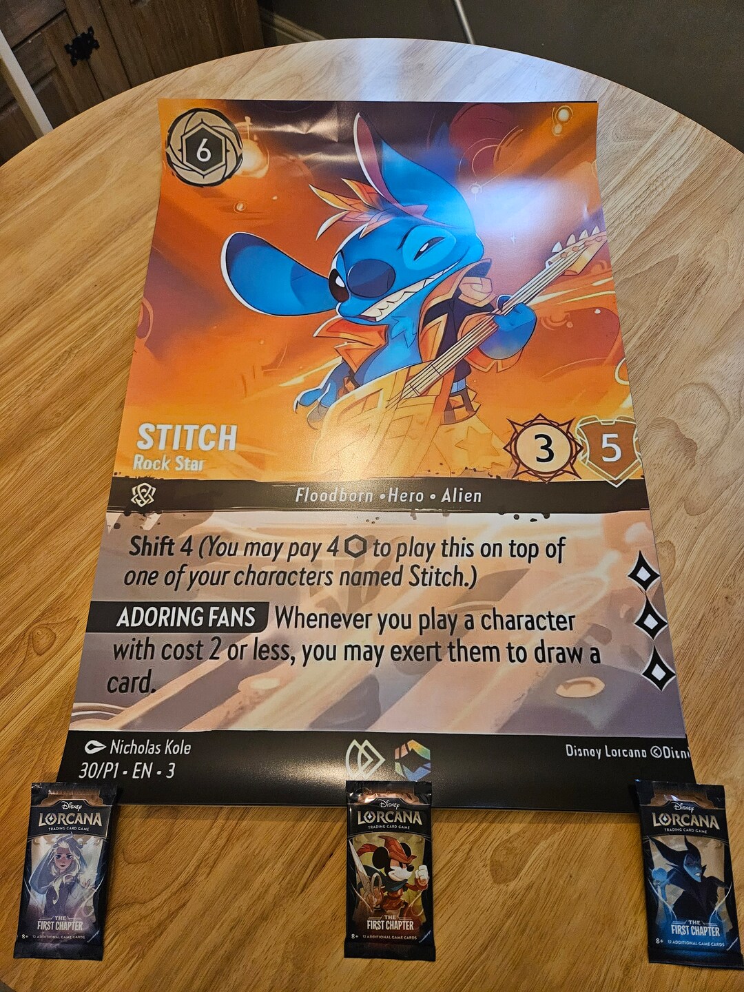 Rockstar Stitch Enchanted Lorcana 30/P1 Set Championship 2030 HQ ...