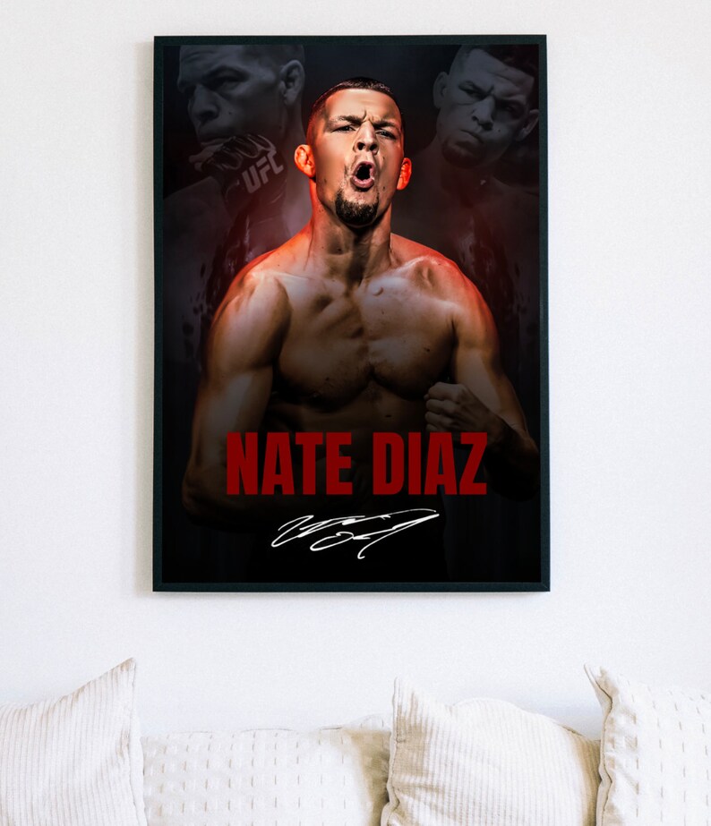 Nate Diaz, Poster, UFC Poster, Poster Ideas, Fighter Poster, Athlete ...