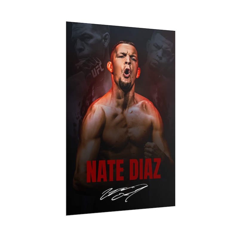 Nate Diaz, Poster, UFC Poster, Poster Ideas, Fighter Poster, Athlete ...