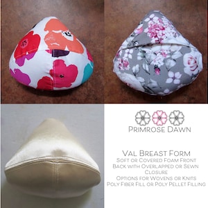 Val Breast Form PDF Sewing Pattern: Soft Mastectomy Prosthesis for ...