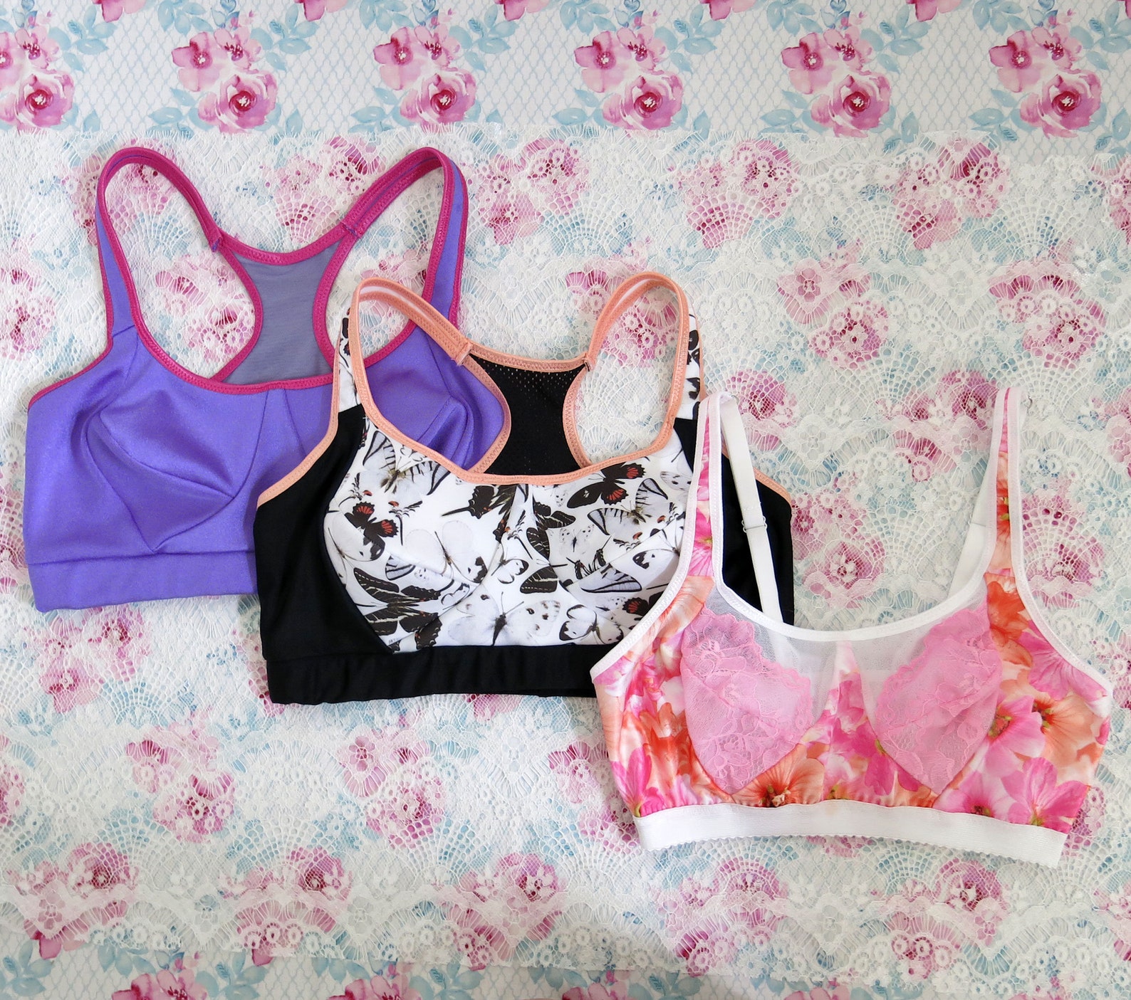 Maritza Sports Bra PDF Sewing Pattern: Athletic Bra for Stretch Knits ...