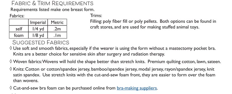 Val Breast Form PDF Sewing Pattern: Soft Mastectomy Prosthesis - Etsy UK