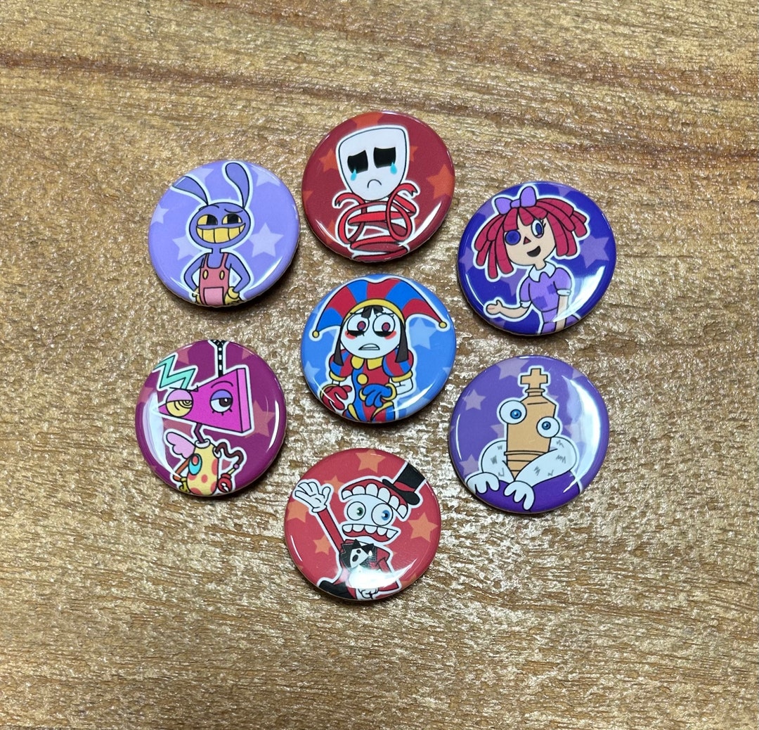 The Amazing Digital Circus Button Pin Badges - Etsy