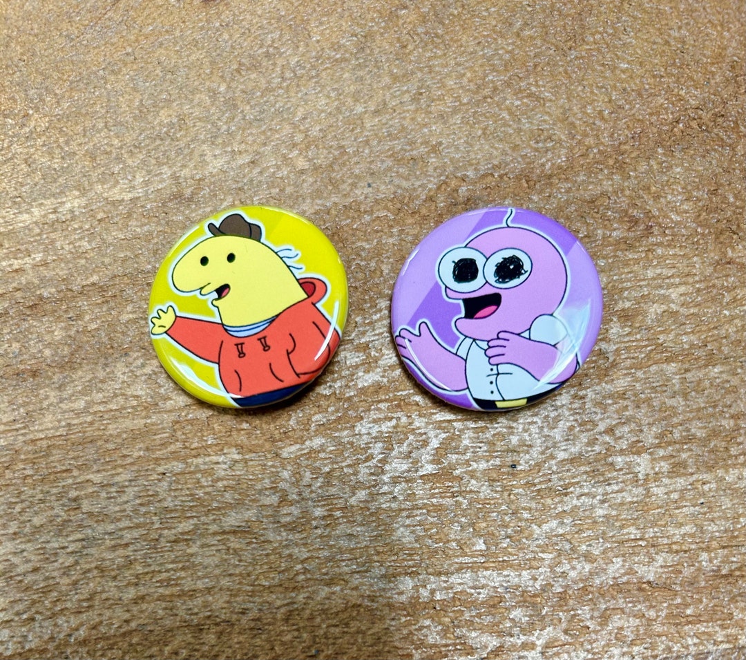 Smiling Friends Button Pin Badges - Etsy