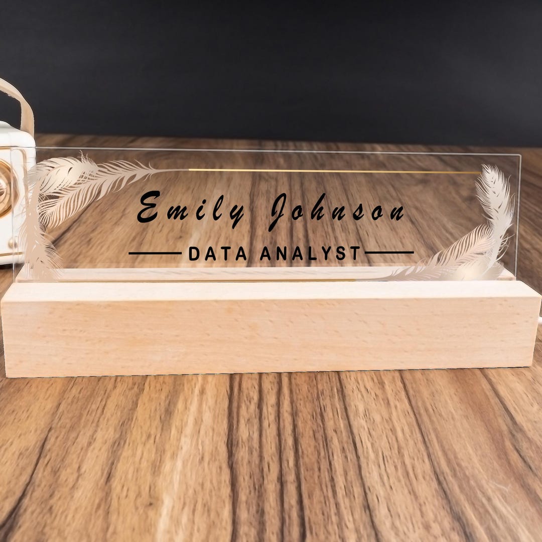 Personalized Graduation Desk Name Plate – Unique Office Gift for Boss ...