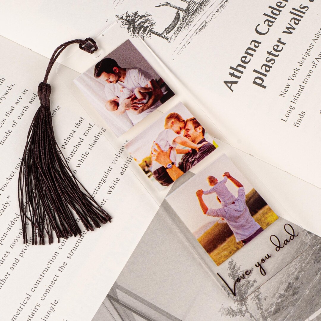 Personalized Photo Bookmark, Christmas Day Gifts for Family, Acrylic ...