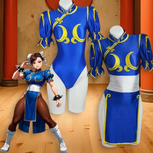 Chun Li Cosplay Costume - Etsy