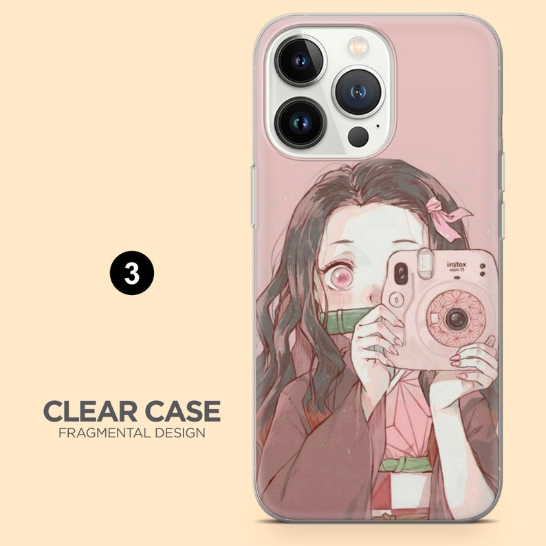 Nezuko Phone Case Demon Slayer Manga Cover for iPhone 15,14,13,12,11 ...