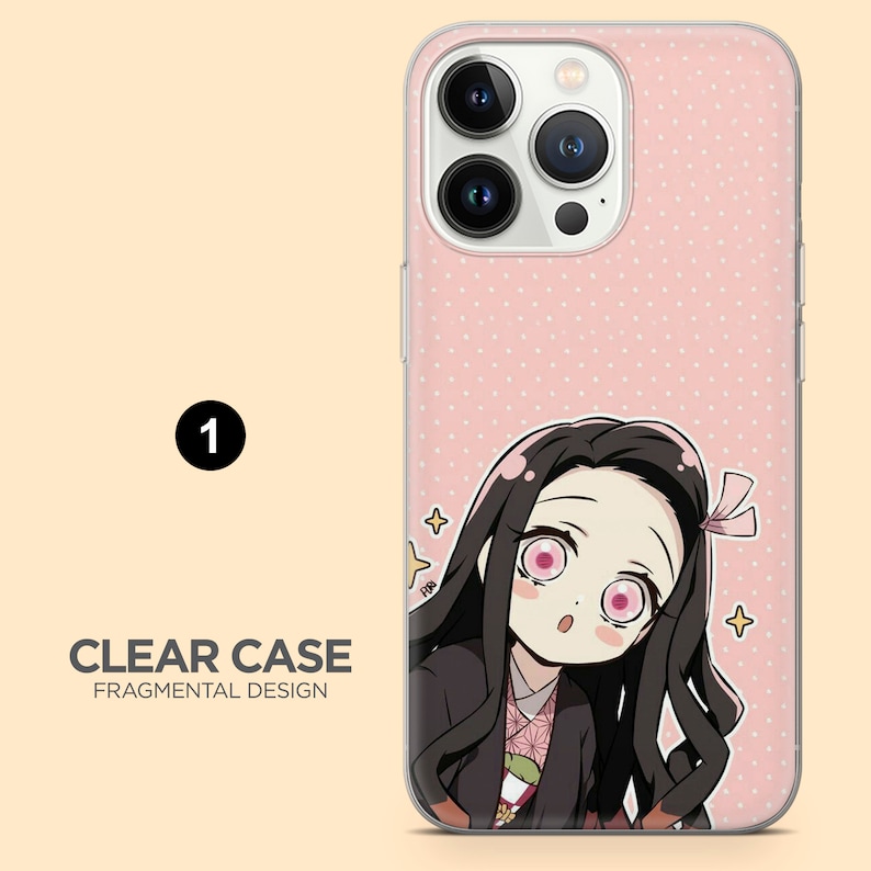 Nezuko Phone Case Demon Slayer Manga Cover for iPhone 15,14,13,12,11 ...