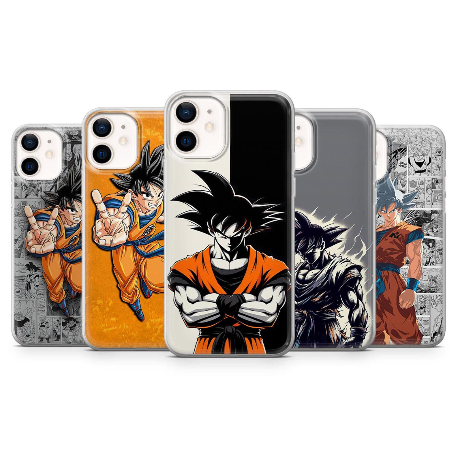 Dragon Ball Phone Case Goku Manga Cover for iPhone 15, 14, 13, 12, 11 ...