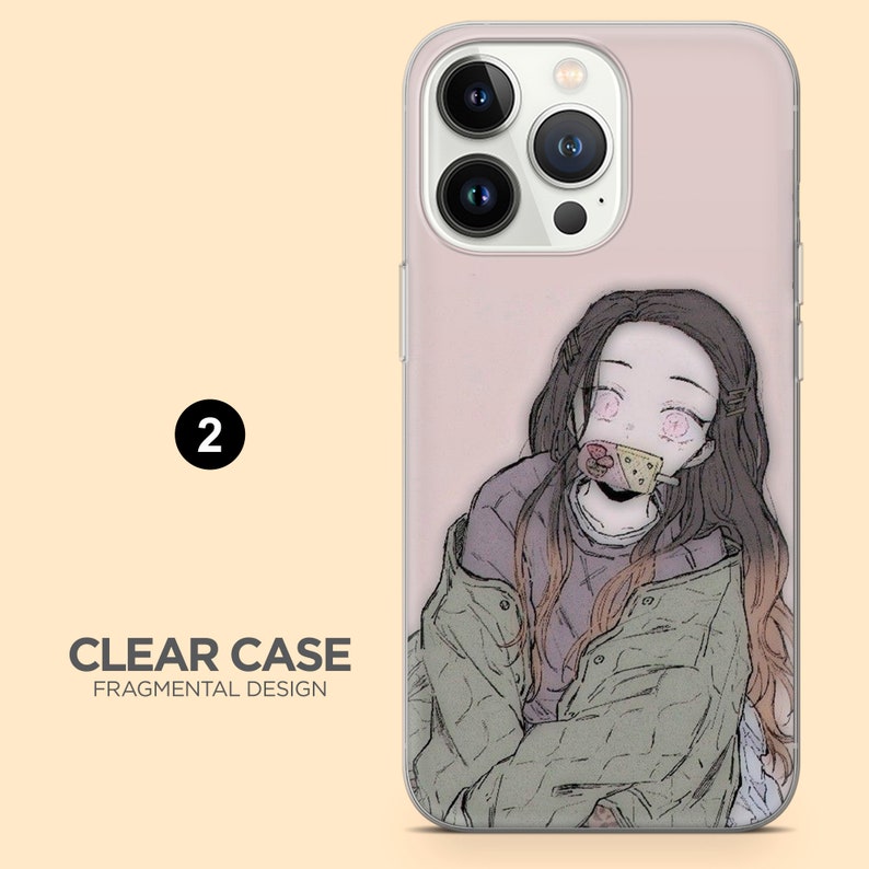 Nezuko Phone Case Demon Slayer Manga Cover for iPhone 15,14,13,12,11 ...
