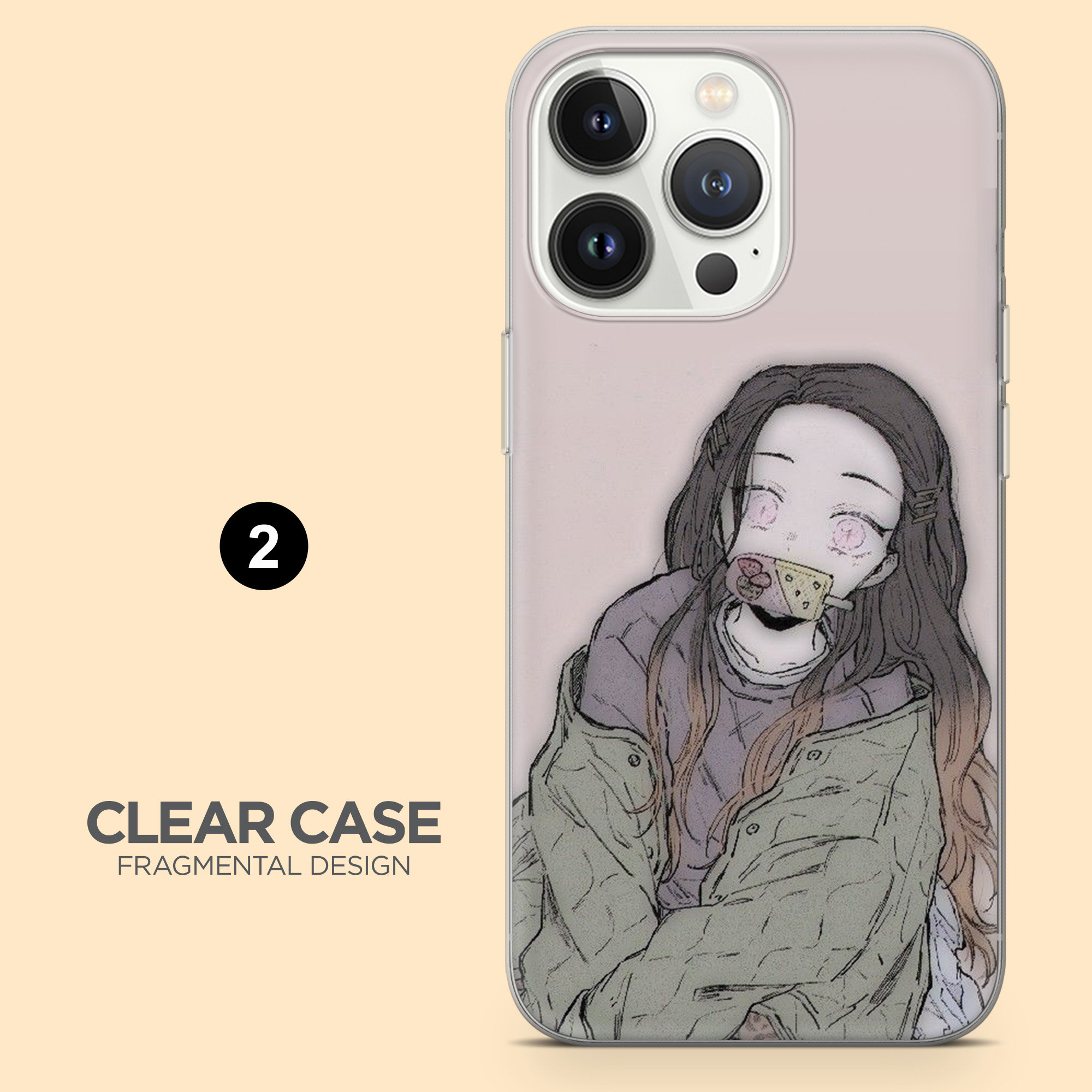 Nezuko Phone Case Demon Slayer Manga Cover for iPhone 15,14,13,12,11 ...